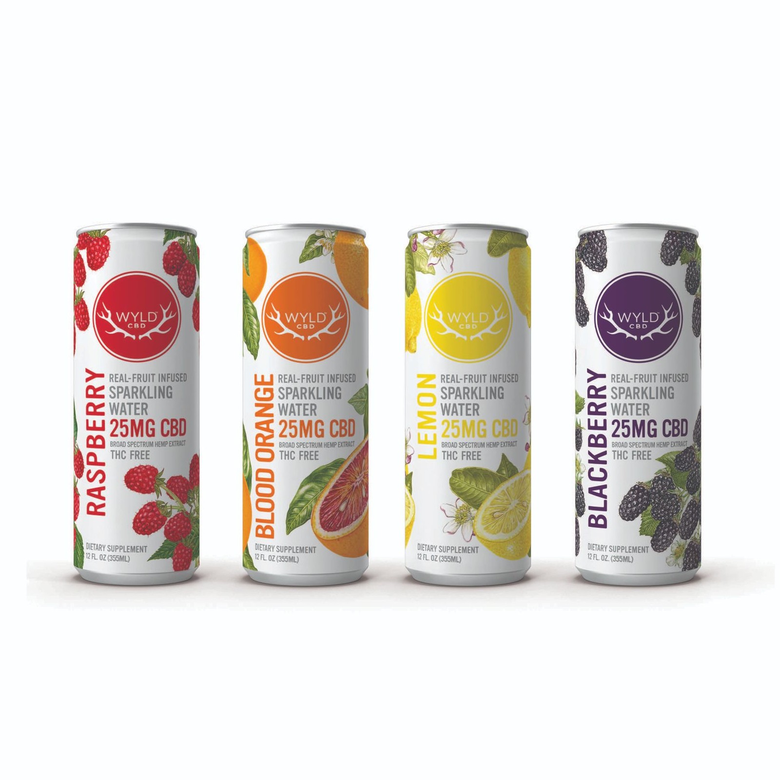 Wyld CBD: CBD Sparkling Water | Assorted Pack | 25mg | Leafly